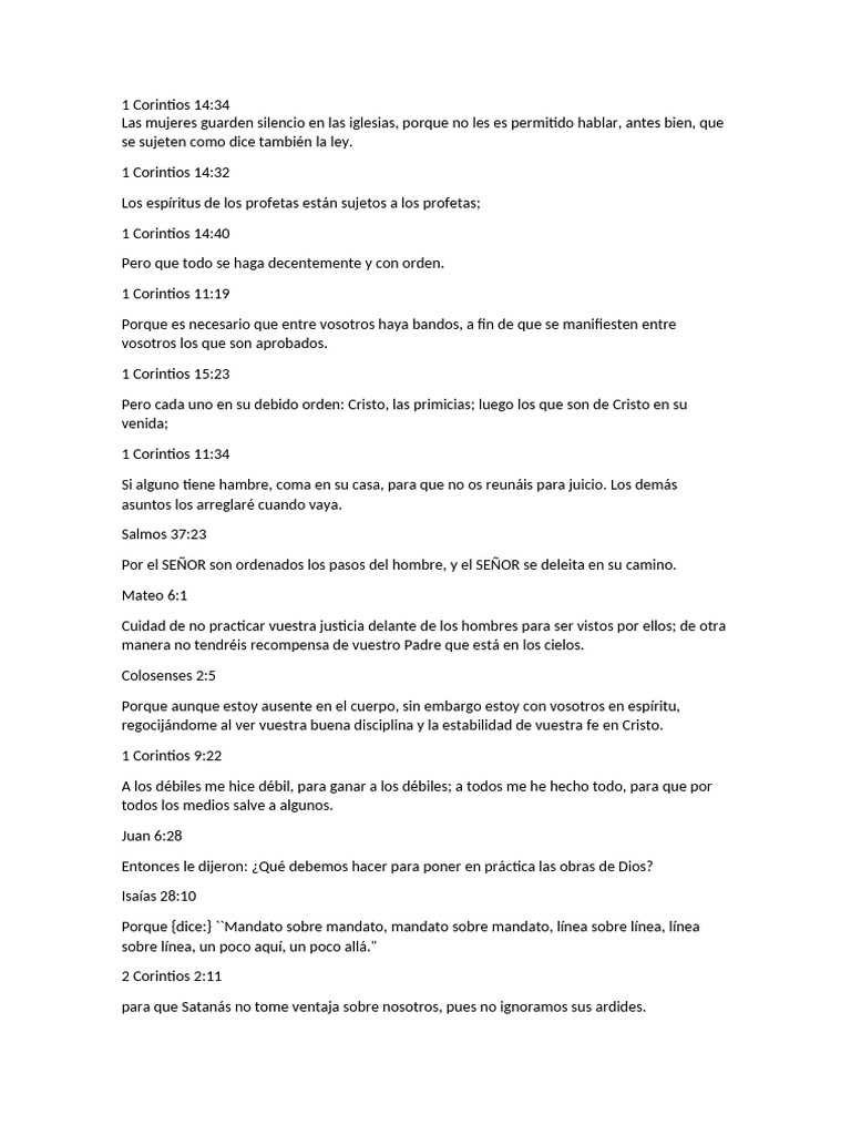 1 Corintios 14 | PDF | Cristo (título) | Primera epístola a los corintios