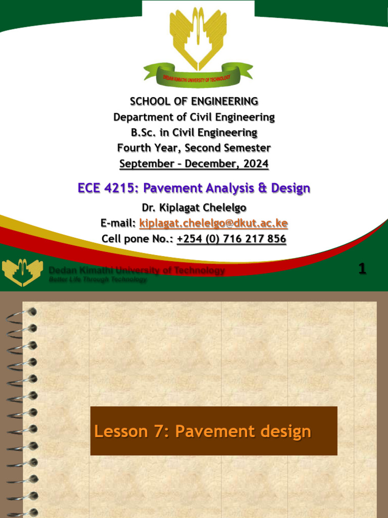 Lesson 7 AASHTO Design Procedure | PDF | Road Surface | Transportation ...