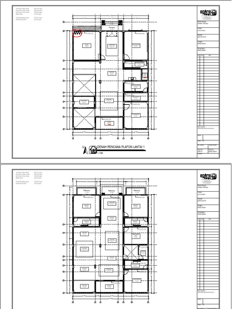 Cek_rev Plafon,Lantai,Kusen Bapak Astiti | PDF | Home | Room