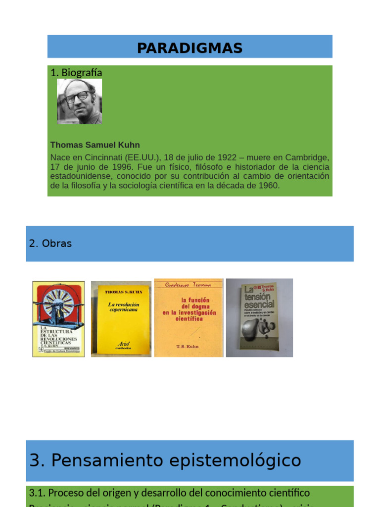 Paradigmas Científicos de Kuhn | PDF | Paradigma | Teoría
