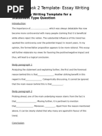 IELTS General Writing Task 1 Template | PDF