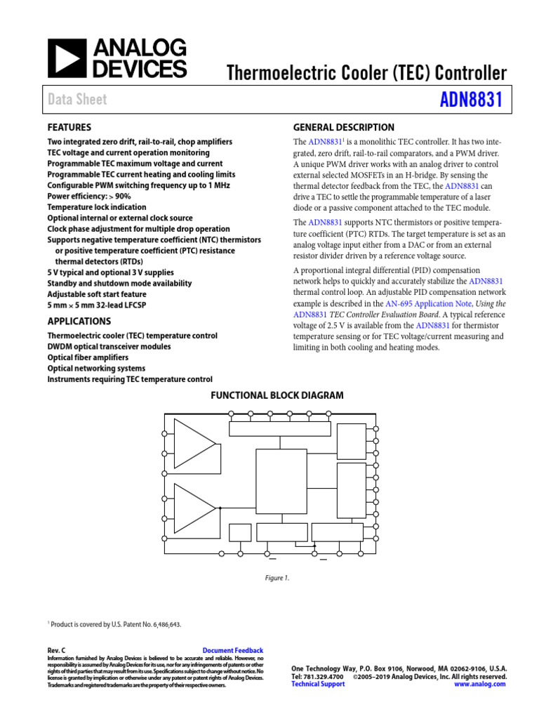 Adn 8831 | PDF | Field Effect Transistor | Amplifier