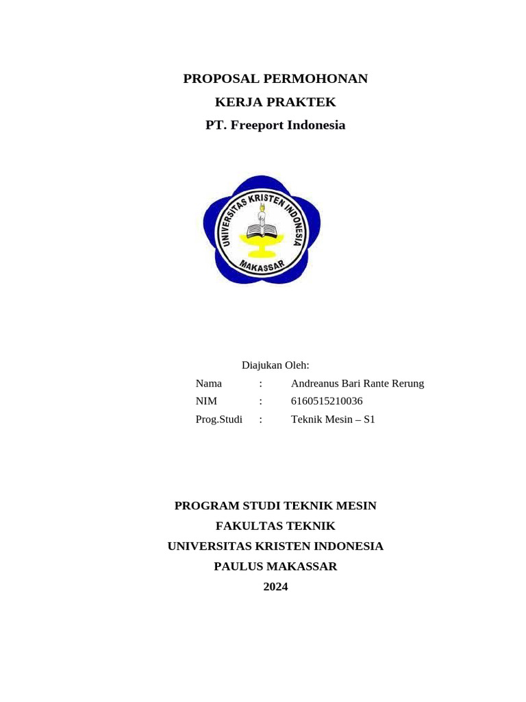 Proposal Pengajuan Magang | PDF