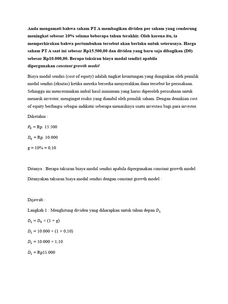 Diskusi 7 Manajemen Keuangan | PDF