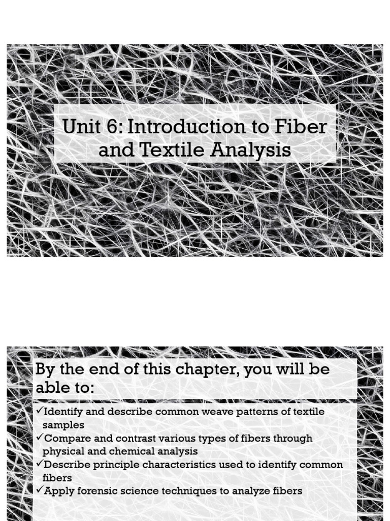 Fibers and Textile Analysis | PDF | Textiles | Fibers
