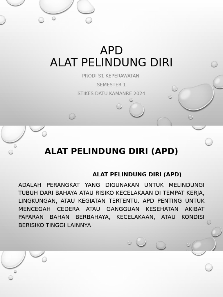 ALAT PELINDUNG DIRI | PDF