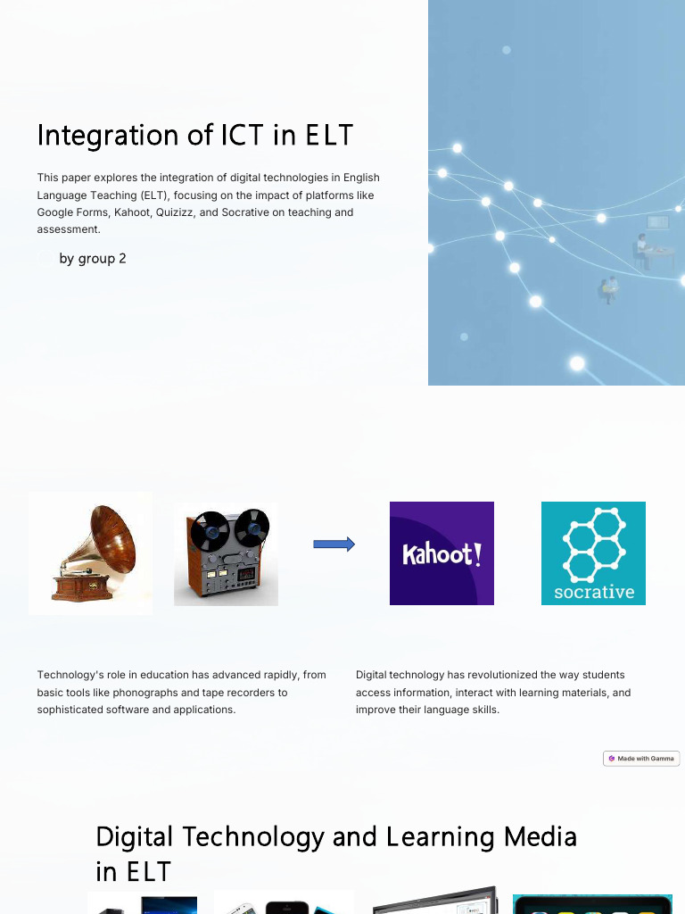Integration of ICT in ELT | PDF | Educational Technology | Augmented ...
