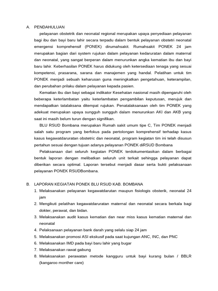 Ep4. Bukti Kegiatan Ponek 2024 | PDF