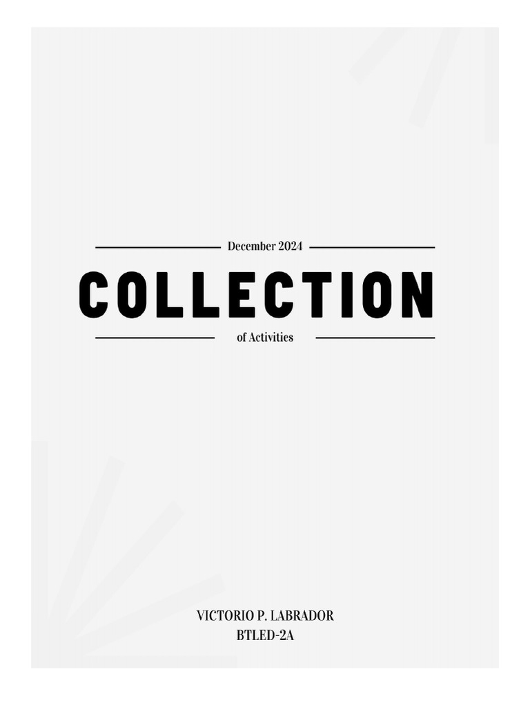 3 Prof Ed 213 Cover Page Table of Contents | PDF