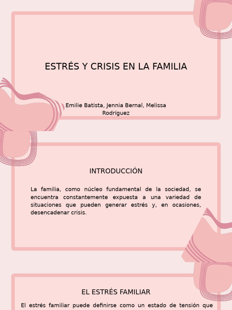 Manejo del Estrés Familiar y Emocional | PDF | Estrés (biología) | Las ...
