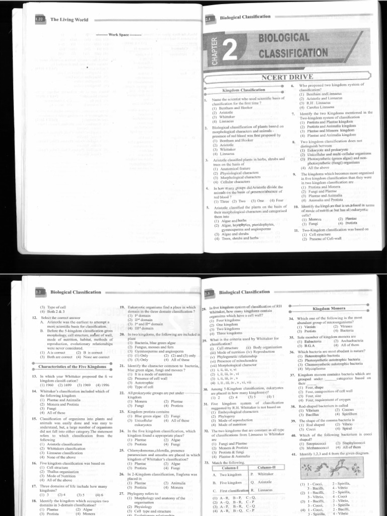 Biological Classification NCERT DRIVE | PDF