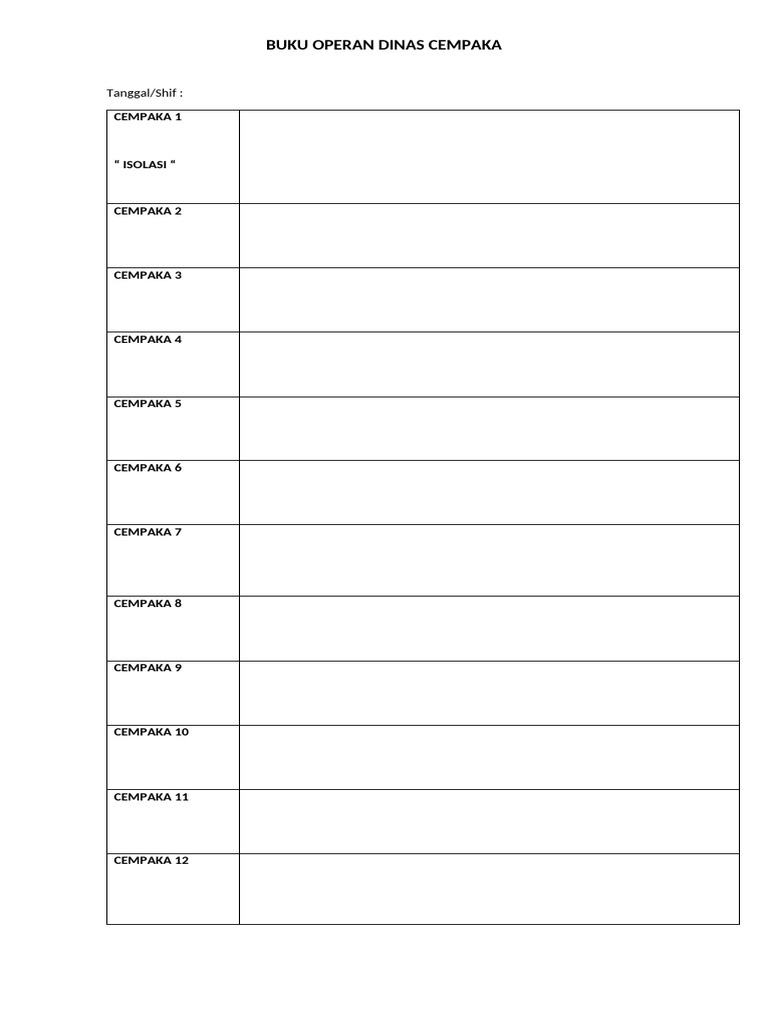 Form Hand Over Cempaka | PDF