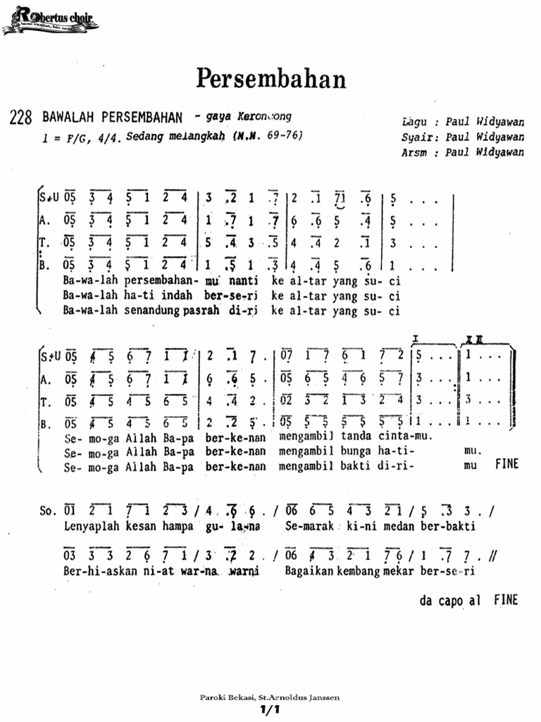 Bawalah Persembahan | PDF