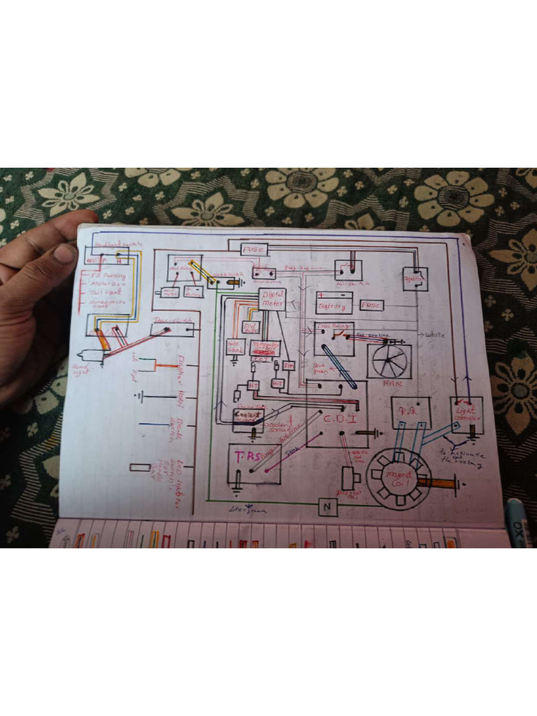 Bajaj Ns wiring diagram | PDF