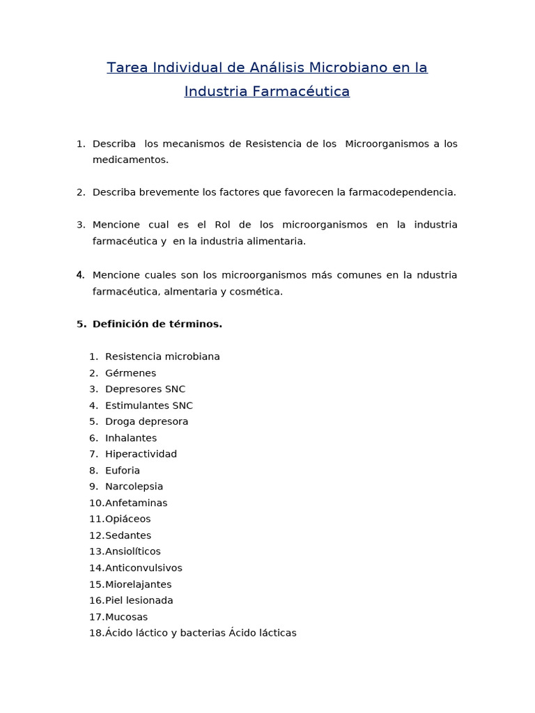 Tarea Individual de Microbiologia Ultima 2024 | PDF