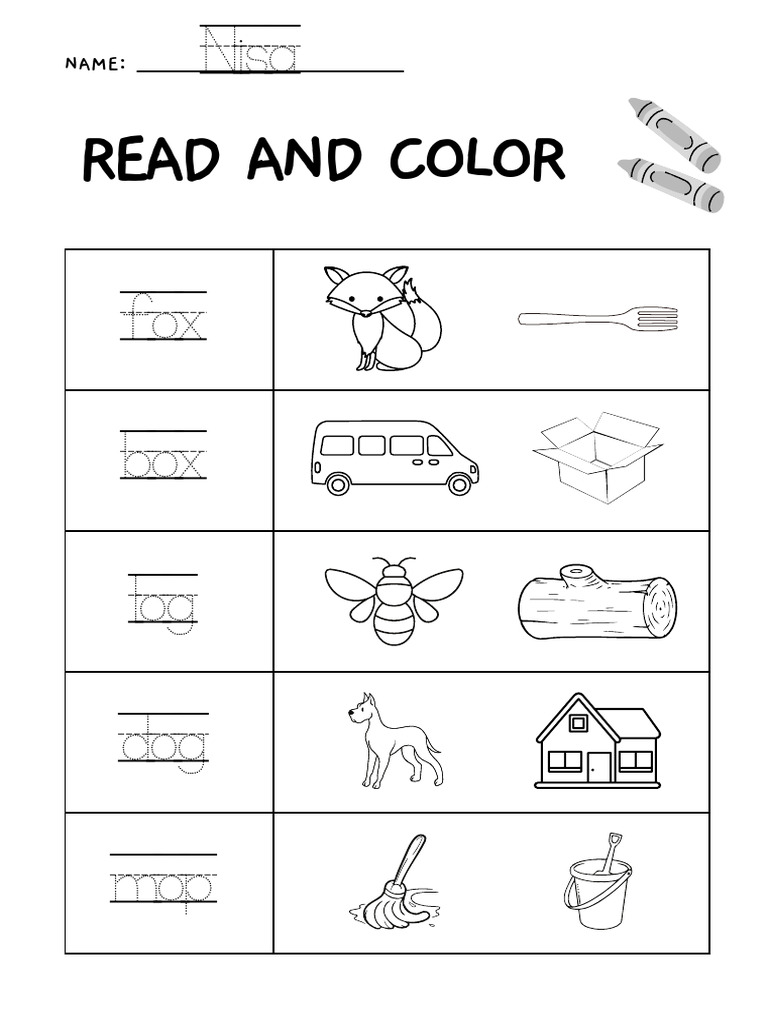 Short O Coloring Worksheet | PDF