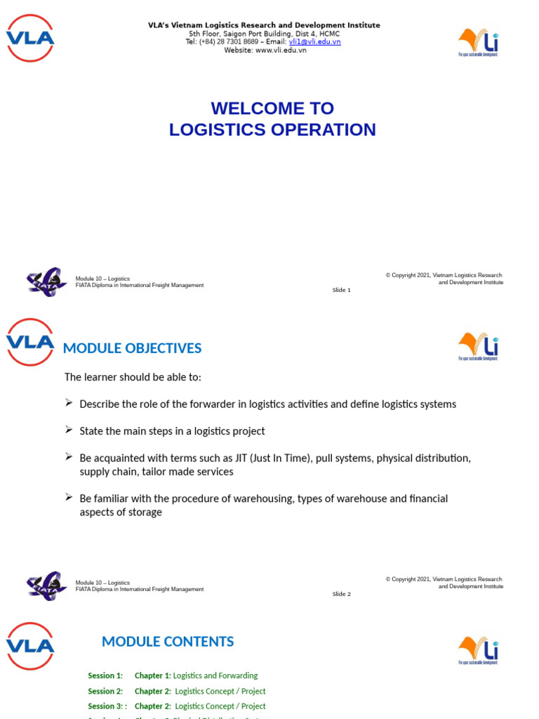 Chapter 1 Logistics and Forwarding | PDF | Logistics | Warehouse