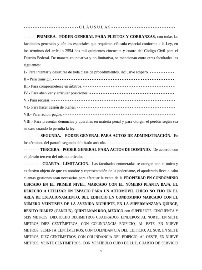 SM 15 - Poder Consular A Favor de Tamara de Zavaleta | PDF | Condominio
