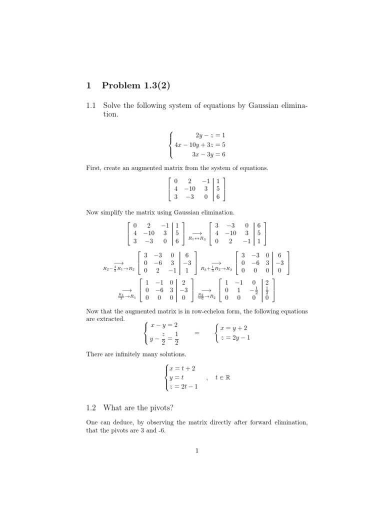 Homework 1 | PDF | Matrix (Mathematics) | Abstract Algebra