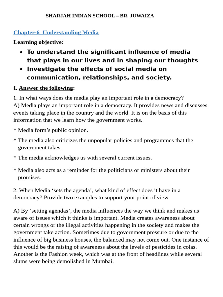 Understanding Media -Notes | PDF | News