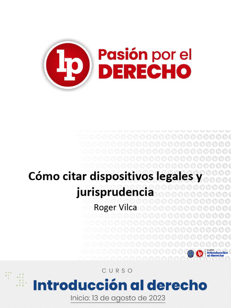 Cómo Citar Dispositivos Legales y Jurisprudencia PDF Gratis | PDF ...