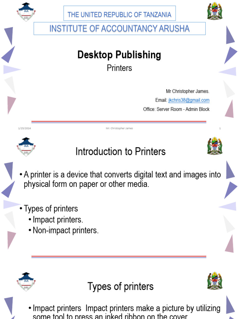 Chapter 5 Printing A Desktop Publishing Document | PDF | Printer ...