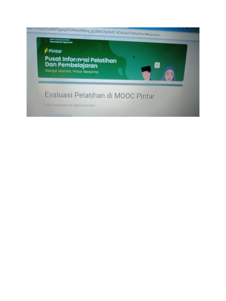 bukti mengisi evaluasi mooc pelatihn | PDF