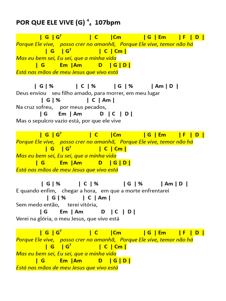 POR QUE ELE VIVE (G).docx | PDF