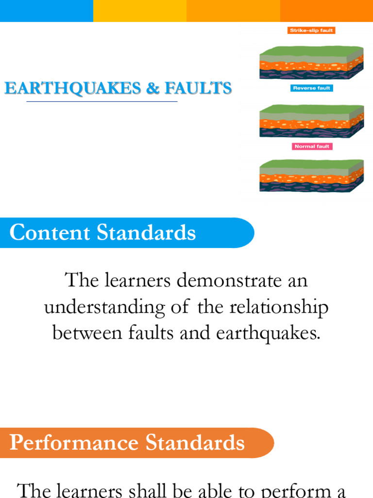 Week 1 - Earthquakes - and - Faults | PDF | Fault (Geology) | Earthquakes