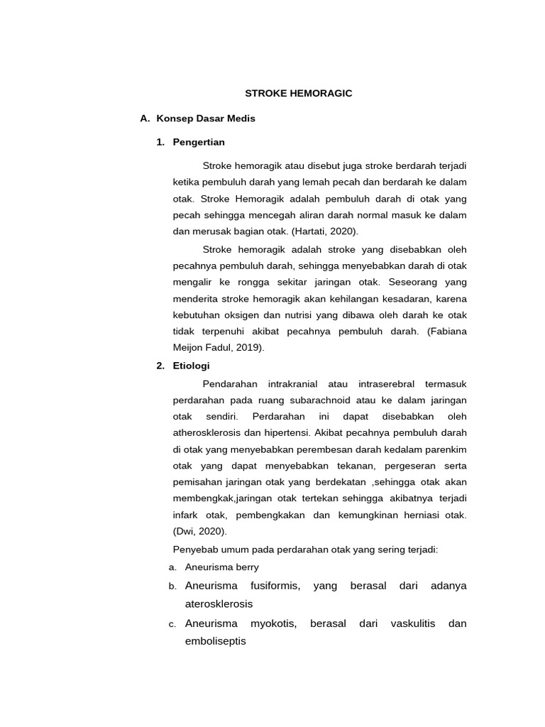 LP Stroke Hemoragic | PDF