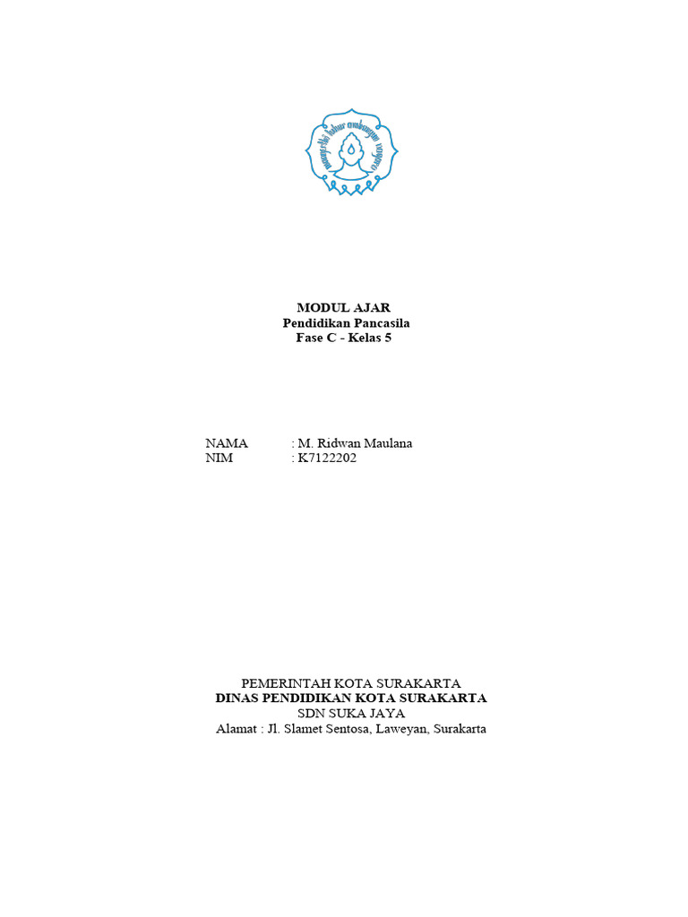 LK MODUL AJAR PKN Kelas 5 | PDF