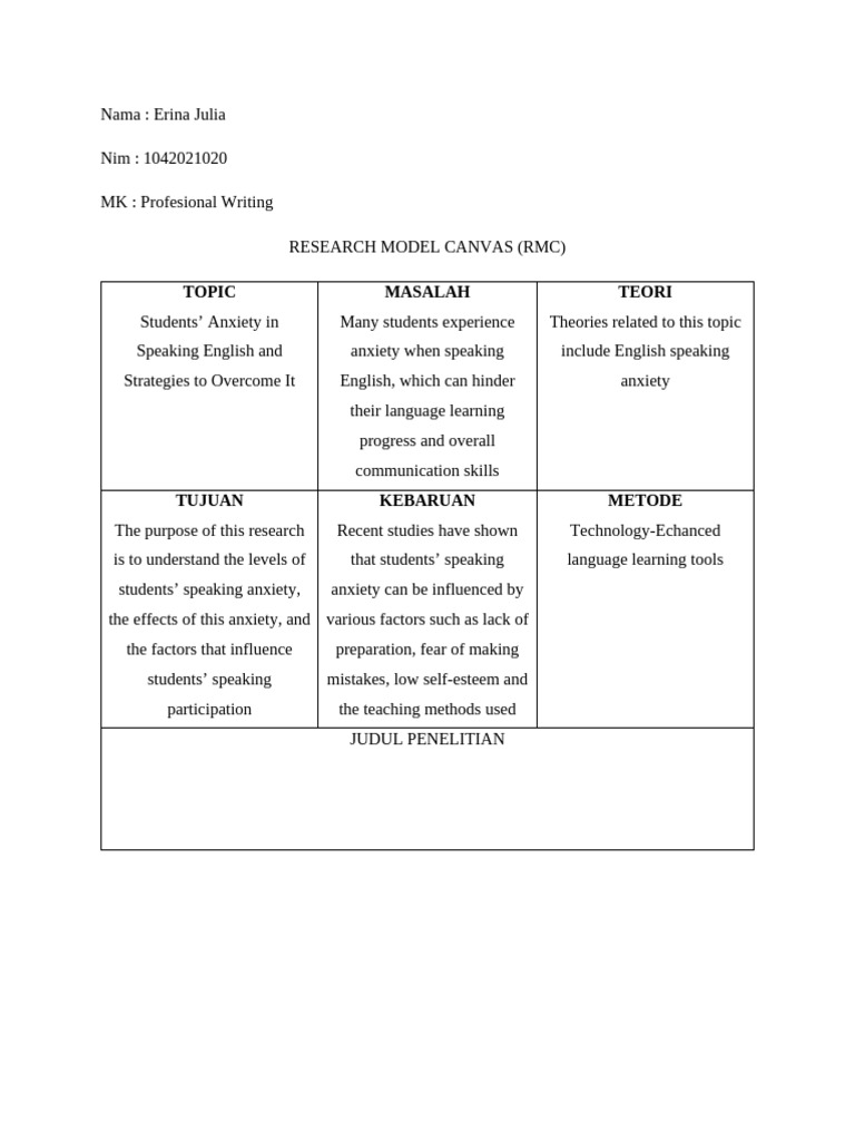RMC Erinajulia | PDF