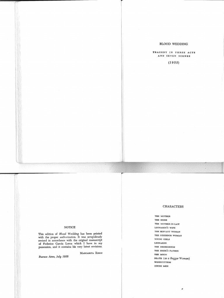 Blood Wedding | PDF