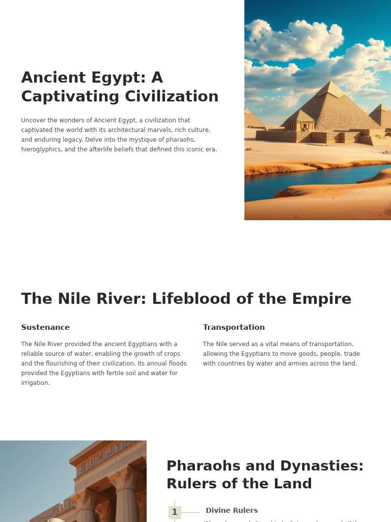 Ancient Egypt a Captivating Civilization | PDF | Ancient Egypt ...