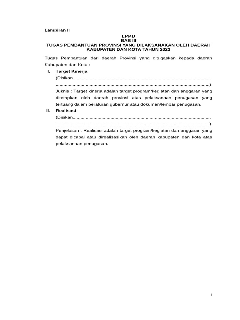 Lampiran II LPPD 2023 | PDF