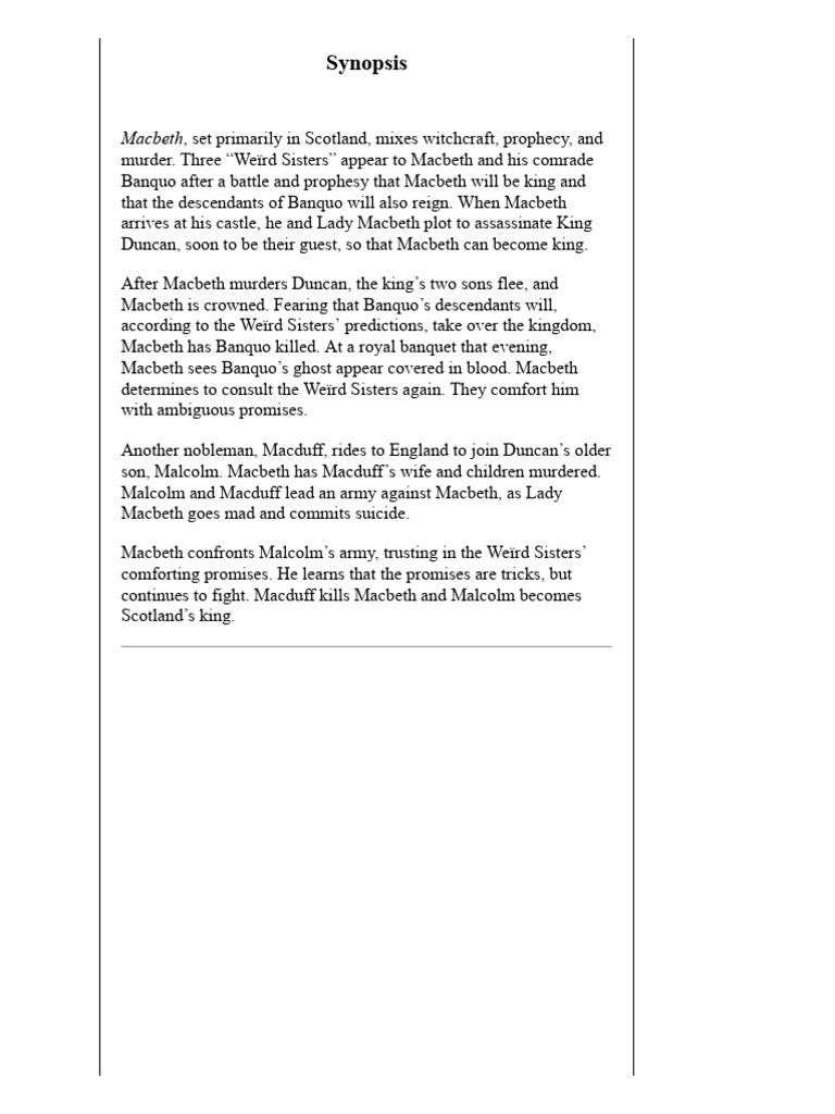 macbeth_PDF_FolgerShakespeare - Copy (2) | PDF | Macbeth ...