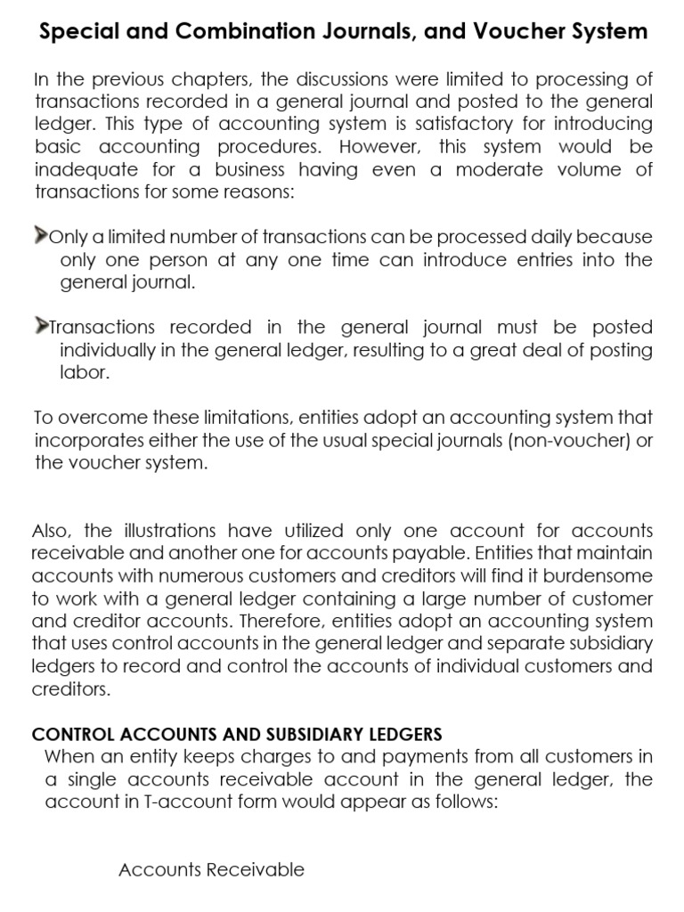 Special Journal and Combination Journal - 0 | PDF | Debits And Credits ...