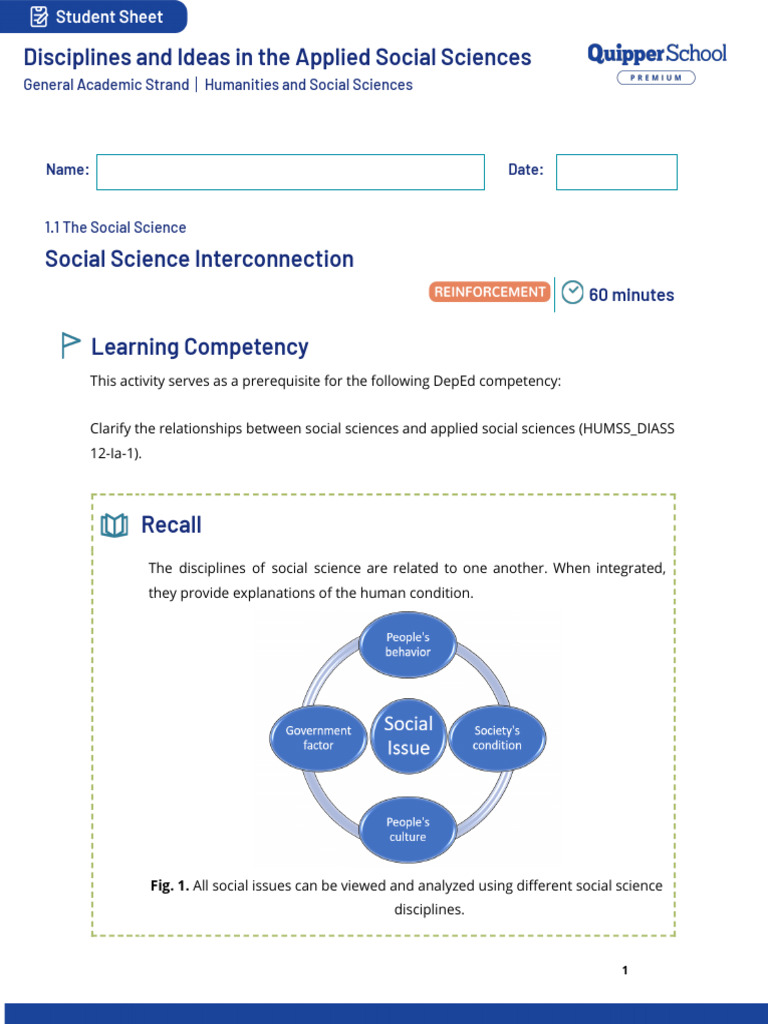 Social Science Interconnections | PDF | Social Sciences | Science