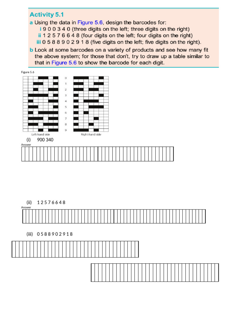 Barcode Assignment Activity 5.1 | PDF
