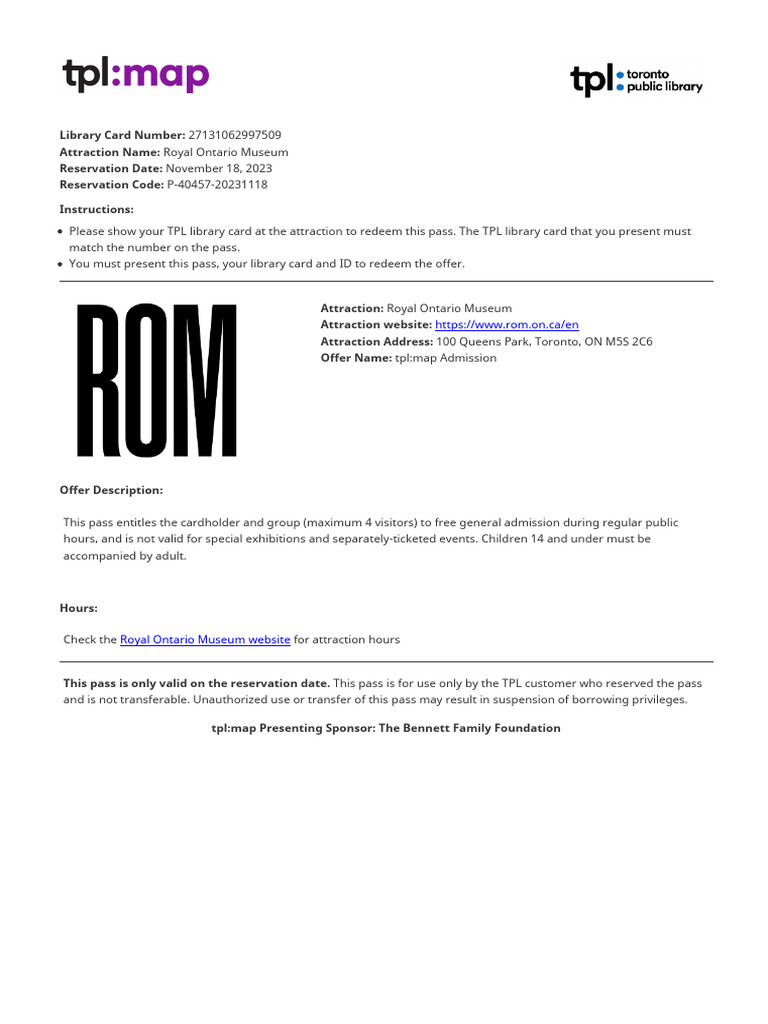 ROM Pass 18 Nov | PDF