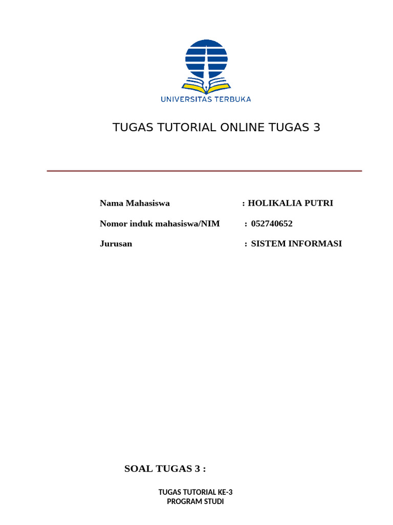 Tugas-3 Bahasa Indonesia | PDF