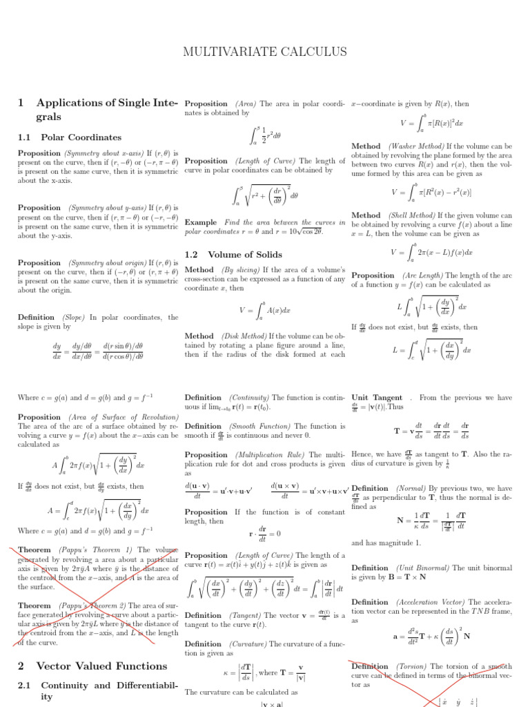 Short Notes Pdf Coordinate System Curvature