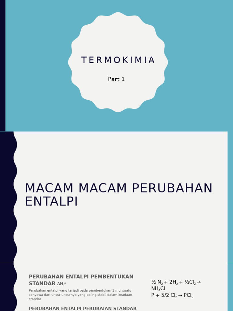 Termokimia Part 2 - Perhitungan Perubahan Entalpi Dan Kalorimetri | PDF