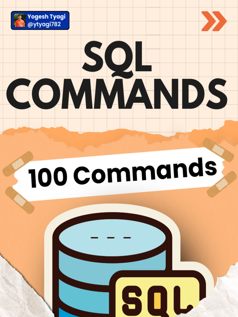 100 SQL Commands | PDF | Database Index | Table (Database) 100 SQL Commands | PDF | Database Index | Table (Database)