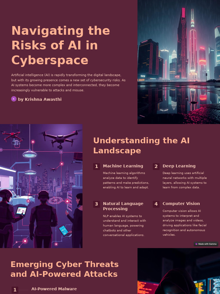 Navigating The Risks of AI in Cyberspace | PDF | Artificial Intelligence | Intelligence (AI ...