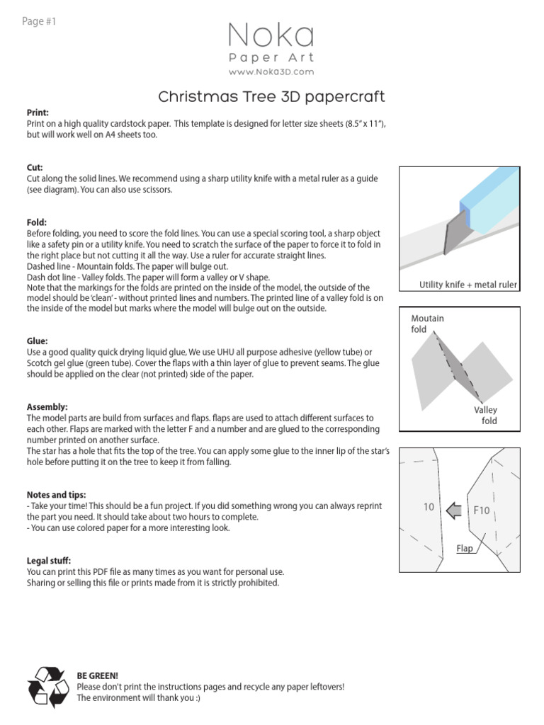 CHRISTMAS TREE-Noka Paper Art | PDF | Adhesive | Paper