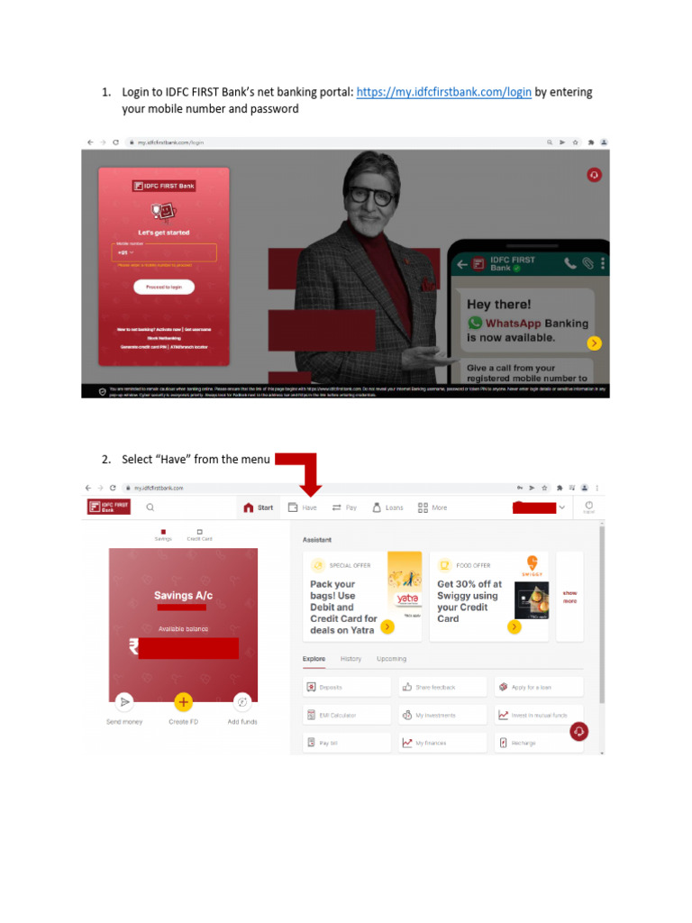 Step by Step Guide To Set Your Own Debit Card Daily Limits | PDF