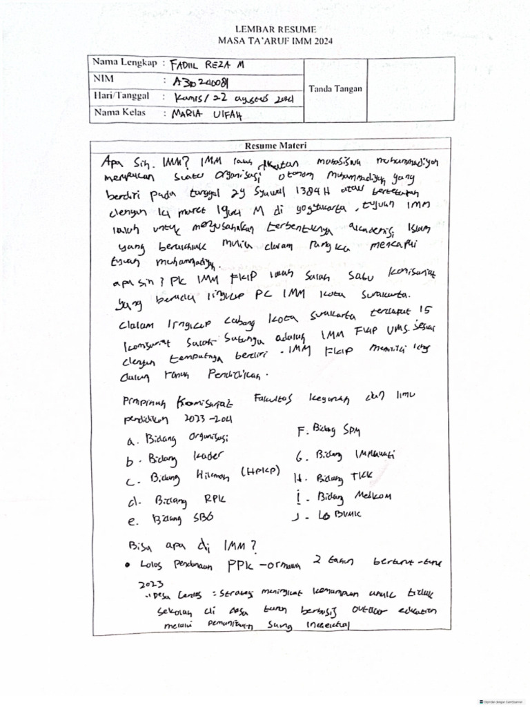 Resume Day 2 Imm | PDF