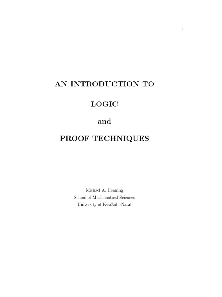 Logic Proof Notes | PDF | Truth | Logical Expressions
