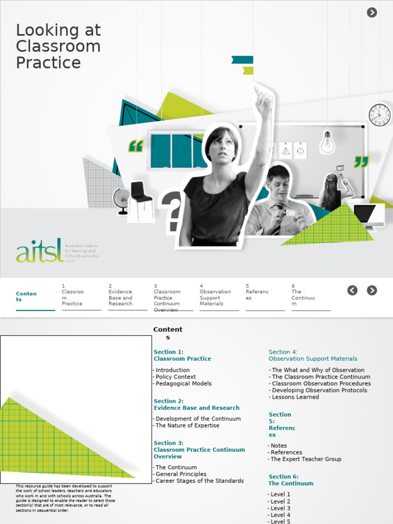 Looking at Classroom Practice | PDF | Expert | Pedagogy